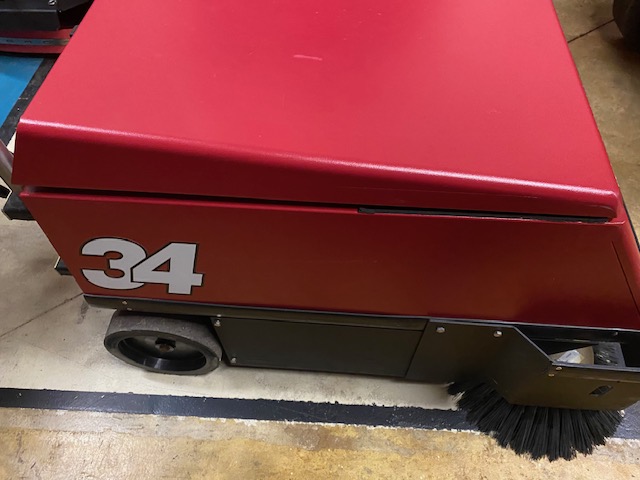 Factory Cat 34 Walk Behind Self Propelled Floor Sweeper - Very Nice Shape